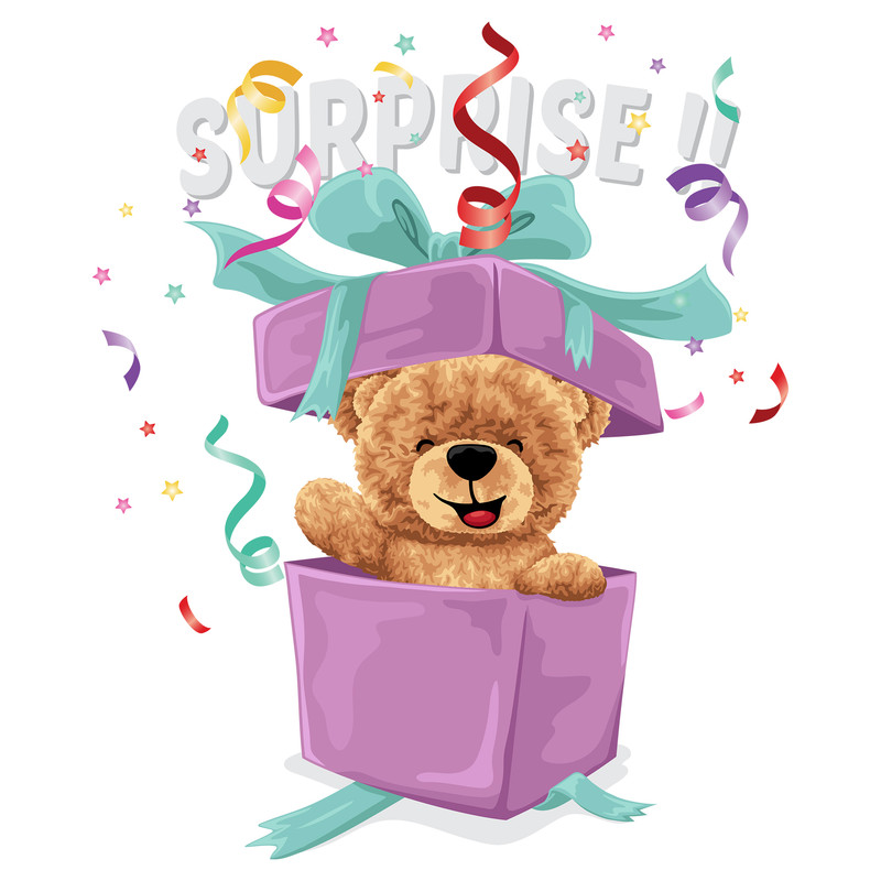 قیمت و خرید استیکر پارچه و لباس مدل dtf طرح تدی کد H15.81 مجموعه 24 عددی