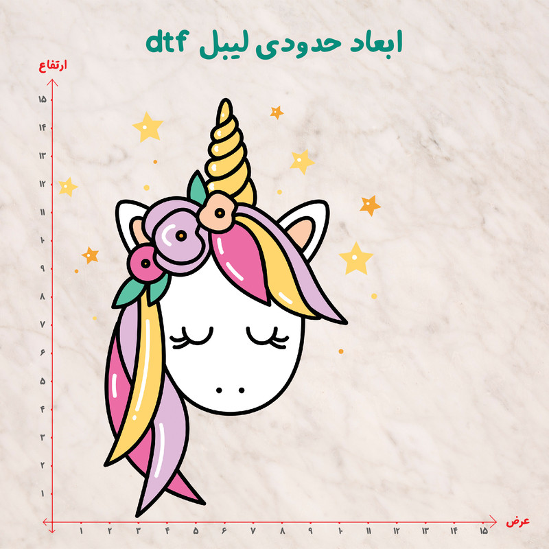 قیمت و خرید استیکر پارچه و لباس مدل dtf طرح یونیکورن کد H15.224 مجموعه 4 عددی