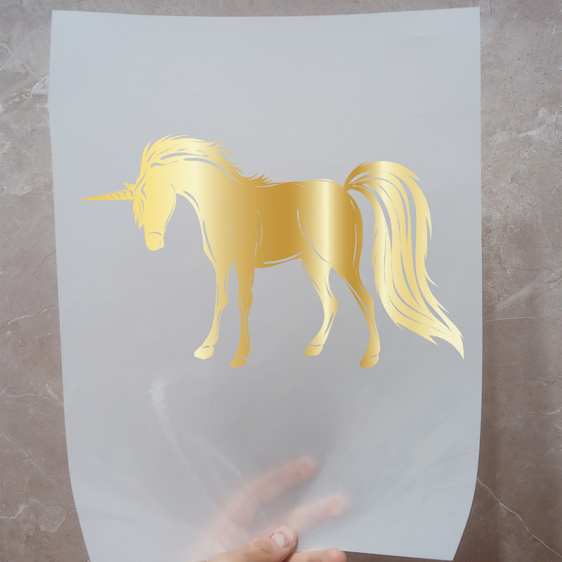 قیمت و خرید استیکر پارچه و لباس مدل dtf طرح یونیکورن کد H20.1137 مجموعه 3 عددی