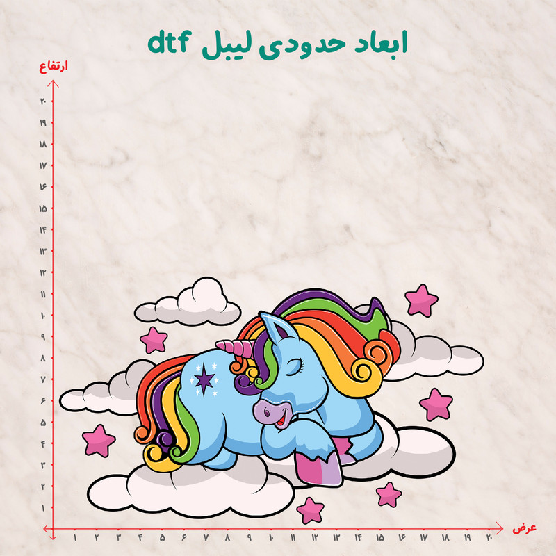 قیمت و خرید استیکر پارچه و لباس مدل dtf طرح یونیکورن کد H20.660 مجموعه 3 عددی