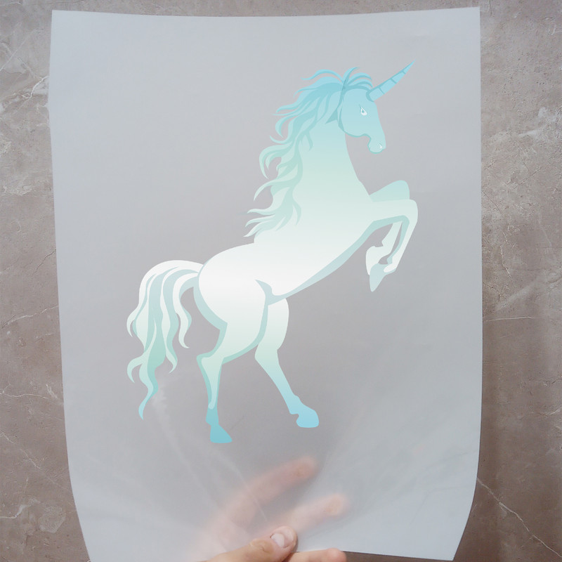 قیمت و خرید استیکر پارچه و لباس مدل dtf طرح یونیکورن کد H20.171 مجموعه 6 عددی