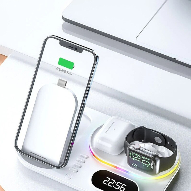 قیمت و خرید شارژر رومیزی موکسوم مدل MX-ST08 4in1