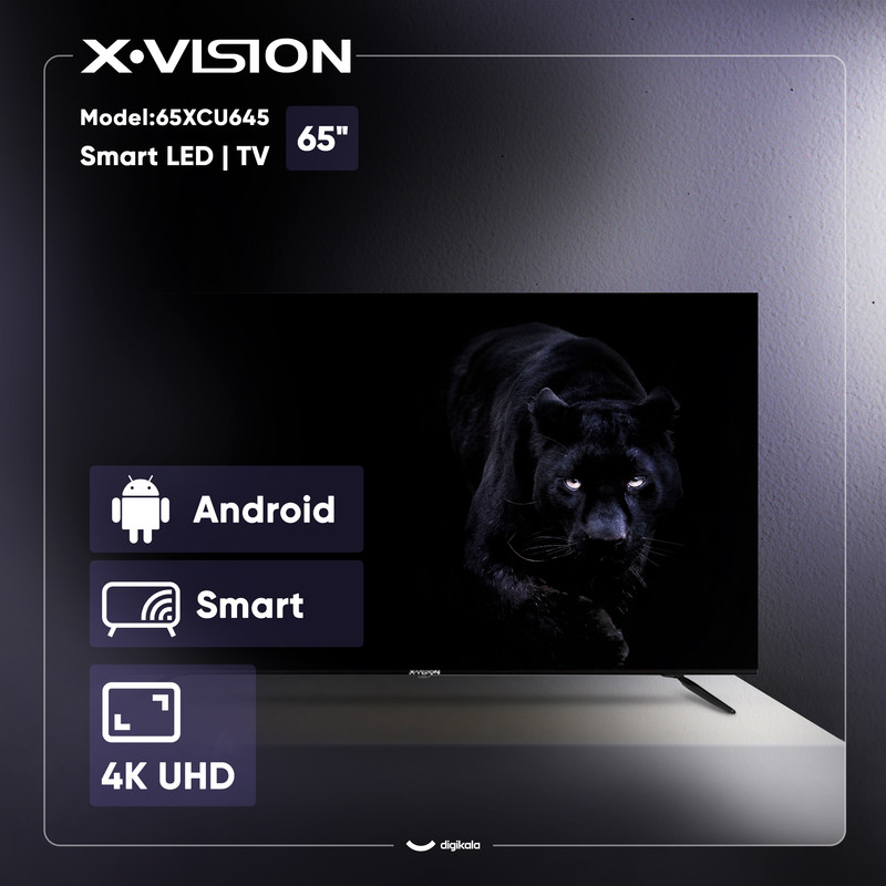 قیمت و خرید تلویزیون ال ای دی هوشمند ایکس ویژن مدل 65XCU645 سایز 65 اینچ
