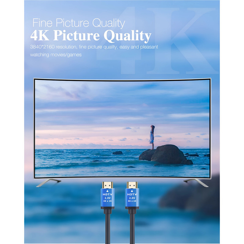 قیمت و خرید کابل HDMI 4K مدل HD 2V Premium طول 3 متر