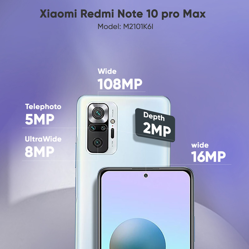 قیمت و خرید گوشی موبایل شیائومی مدل Redmi Note 10 pro Max M2101K6I دو ...