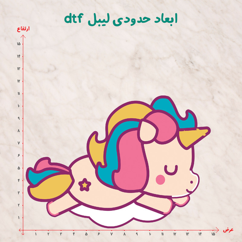 قیمت و خرید استیکر پارچه و لباس مدل dtf طرح یونیکورن کد H15.571 مجموعه 4 عددی