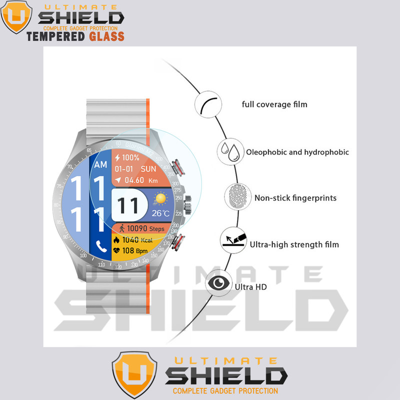 قیمت و خرید محافظ صفحه نمایش شیشه‌ای آلتیمیت شیلد مدل SH-UL مناسب برای ساعت هوشمند گلوریمی M2