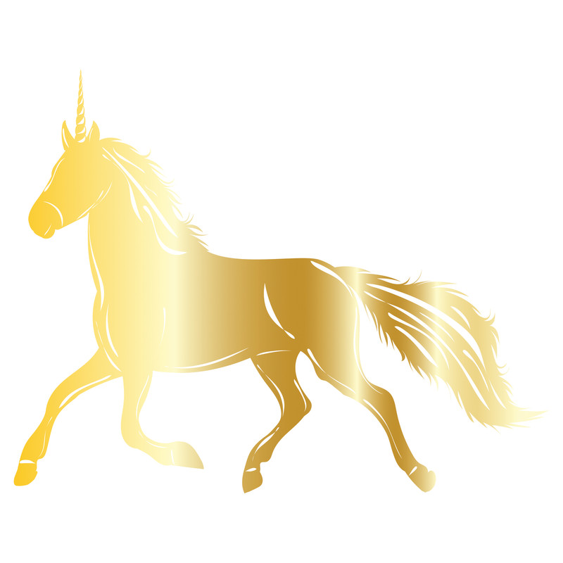 قیمت و خرید استیکر پارچه و لباس مدل dtf طرح یونیکورن کد H15.1134 مجموعه 4 عددی