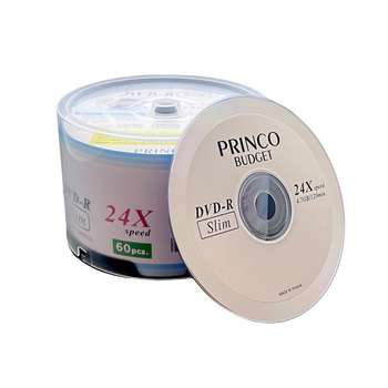 قیمت و خرید دی وی دی خام پرینکو مدل DVD-R Slim بسته 60 عددی