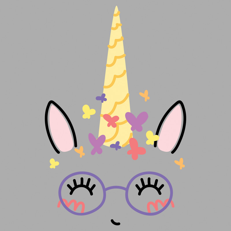 قیمت و خرید استیکر پارچه و لباس مدل dtf طرح یونیکورن کد H15.48 مجموعه 4 عددی