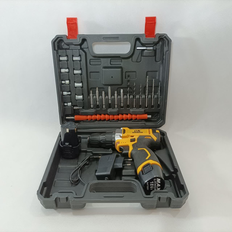 قیمت و خرید مجموعه 24 عددی دریل شارژی اوکی مدل OK-1218-new