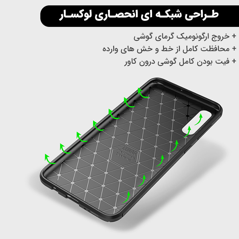 قیمت و خرید کاور لوکسار مدل Carbon Fiber مناسب برای گوشی موبایل سامسونگ