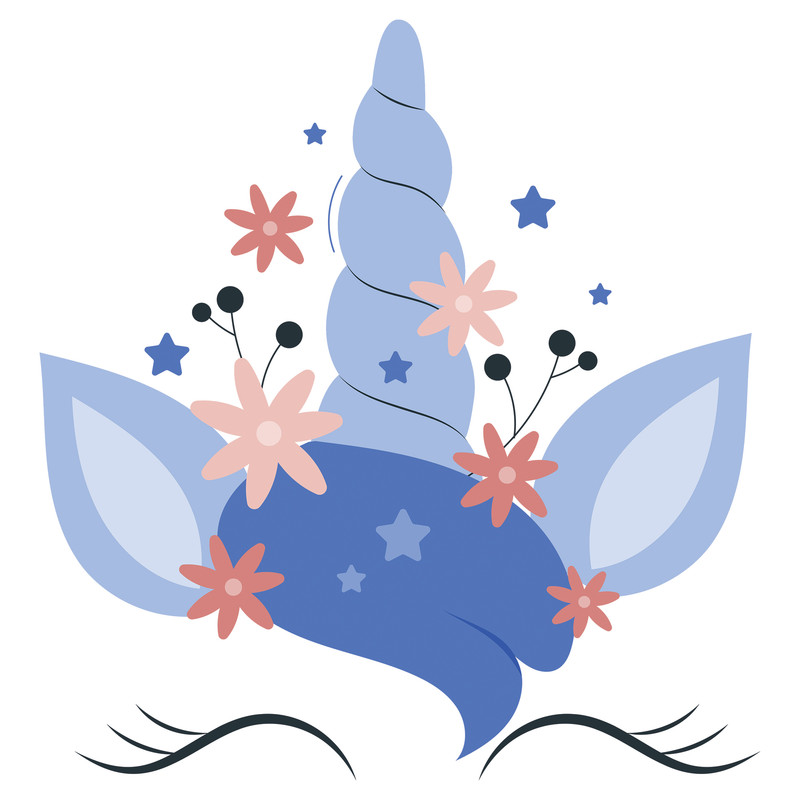 قیمت و خرید استیکر پارچه و لباس مدل dtf طرح یونیکورن کد H15.36 مجموعه 4 عددی