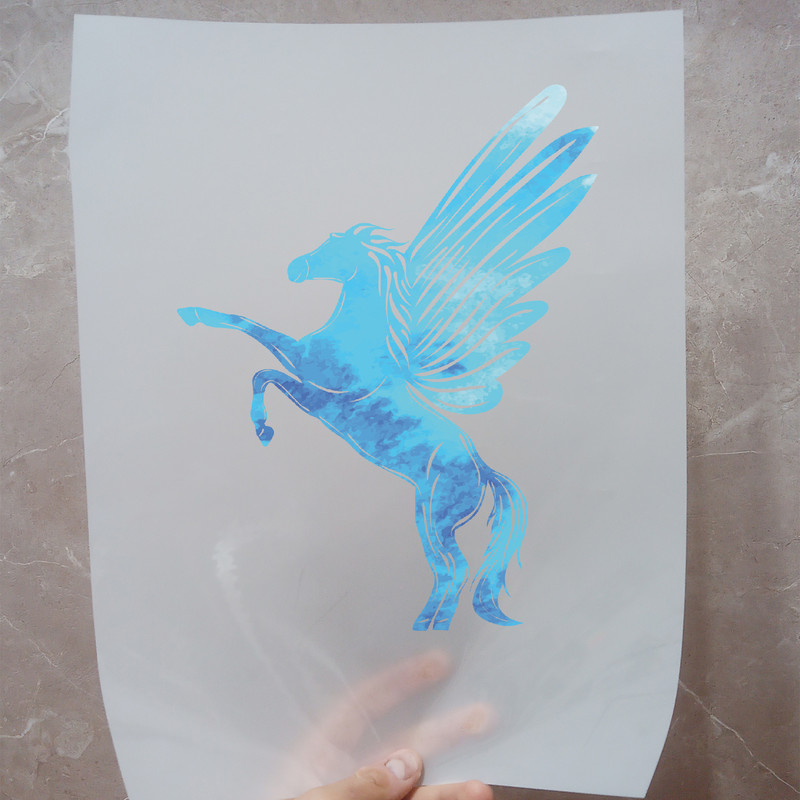 قیمت و خرید استیکر پارچه و لباس مدل dtf طرح یونیکورن کد H20.1021 مجموعه 3 عددی