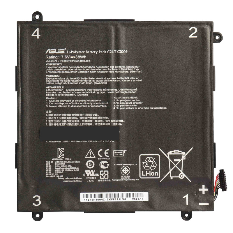 قیمت و خرید باتری لپ تاپ 2 سلولی مدل C21-TX300P مناسب برای لپ تاپ ایسوس ...
