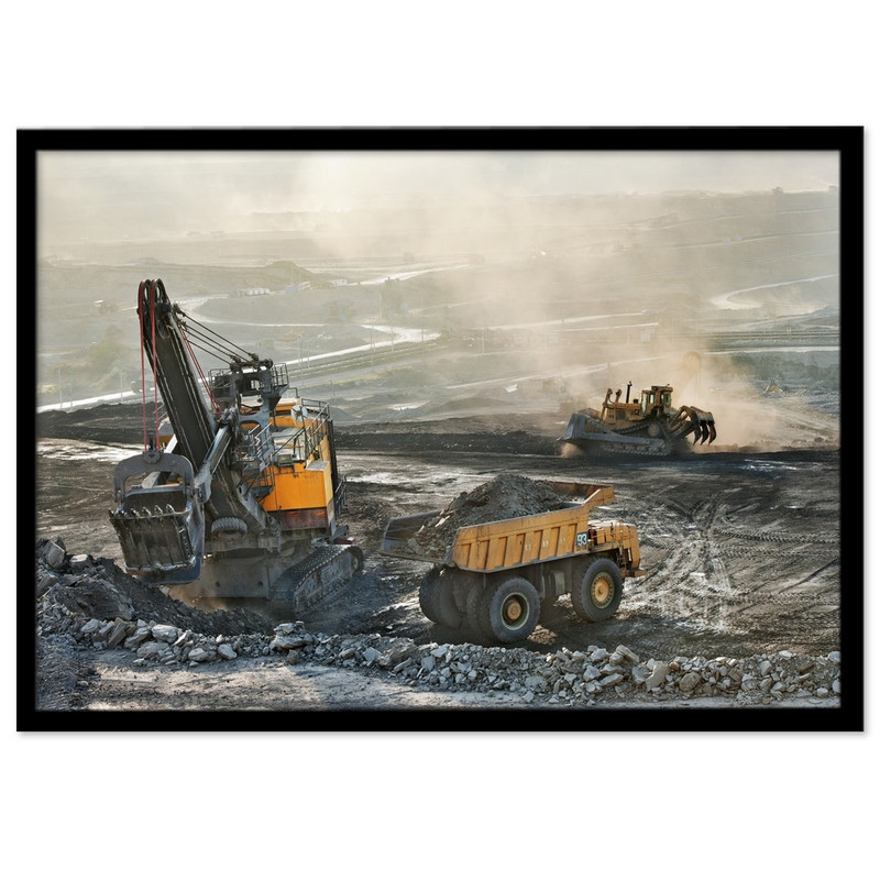 قیمت و خرید تابلو بکلیت طرح ماشین آلات معدن مدل B-1545