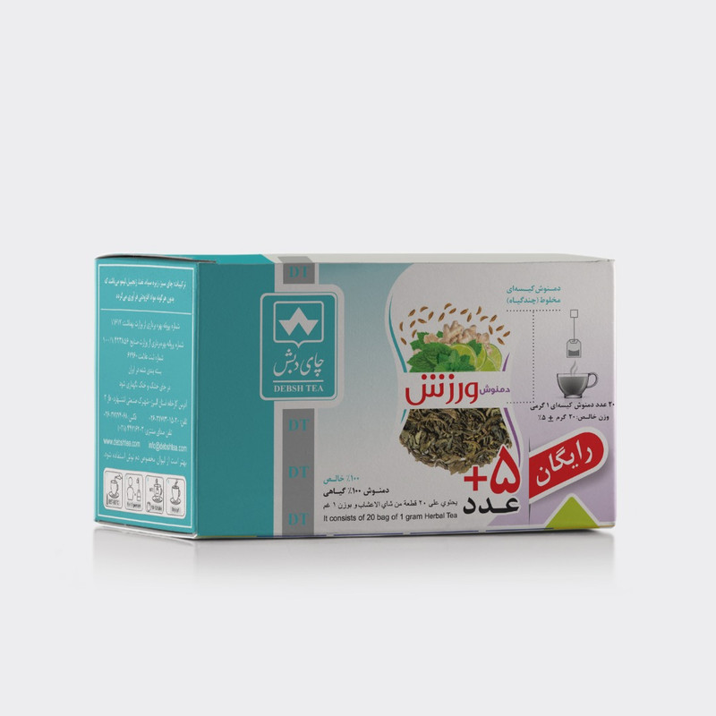 قیمت و خرید دمنوش کیسه ای ورزش مخلوط چند گیاه چای دبش - 4 بسته 25 عددی