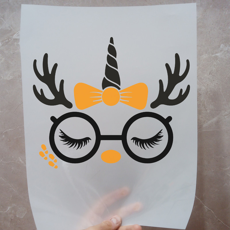 قیمت و خرید استیکر پارچه و لباس مدل dtf طرح یونیکورن کد H20.95 مجموعه 3 عددی