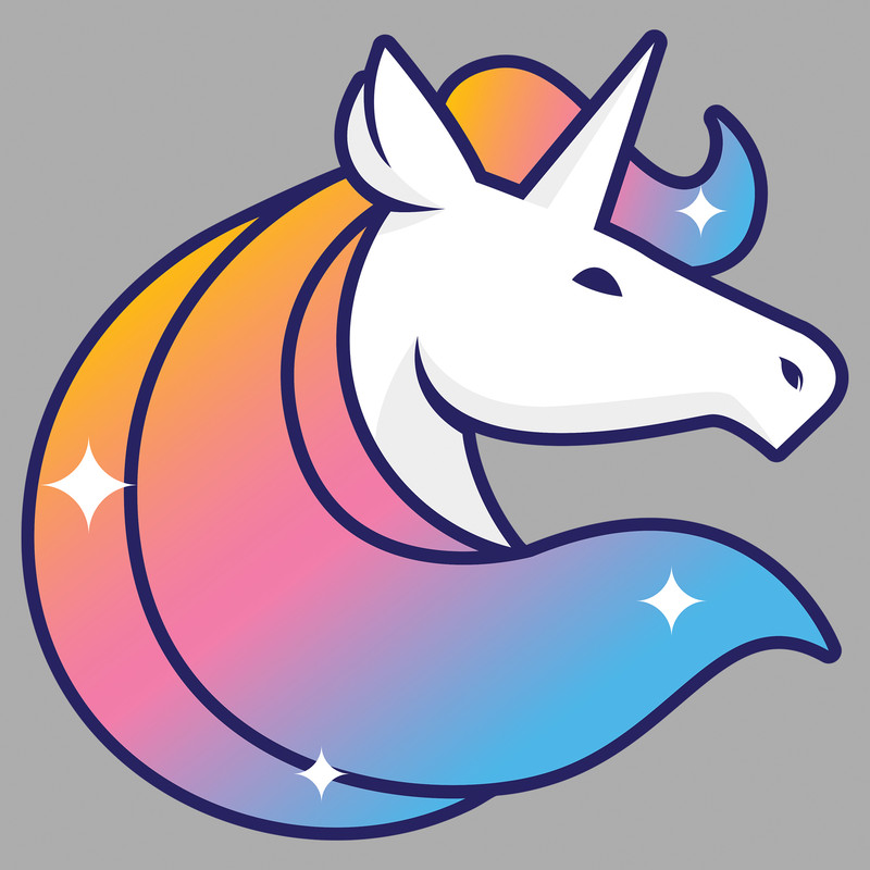 قیمت و خرید استیکر پارچه و لباس مدل dtf طرح یونیکورن کد H15.952 مجموعه 4 عددی