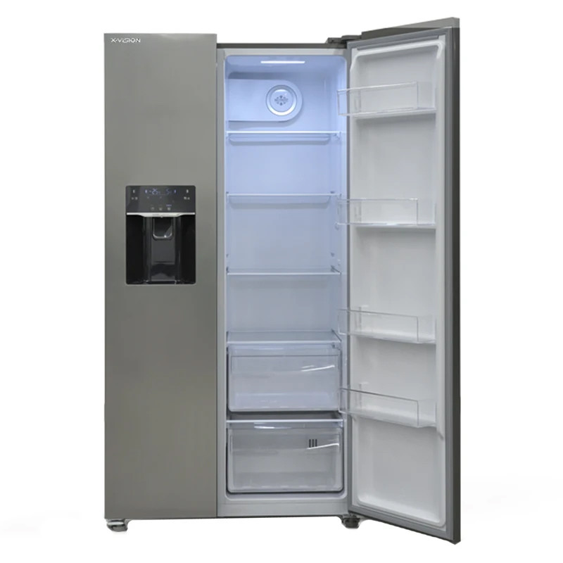 قیمت و خرید یخچال فریزر ساید بای ساید 27 فوت ایکس ویژن مدل HS550-WI/SI