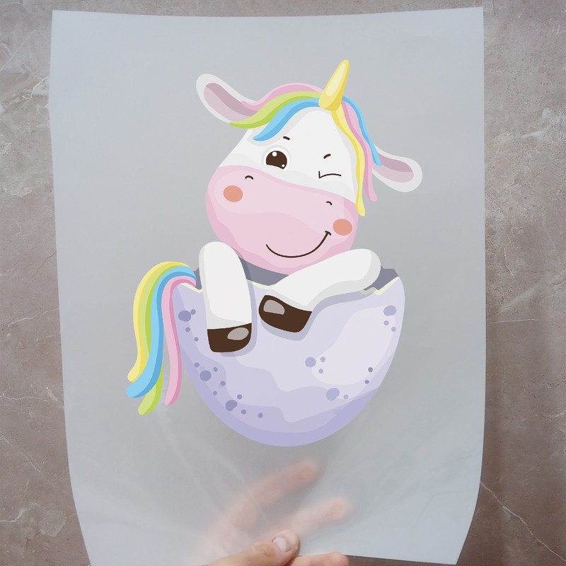 مشخصات، قیمت و خرید استیکر پارچه و لباس مدل dtf طرح یونیکورن کد H15.196 مجموعه 12 عددی | دیجی‌کالا