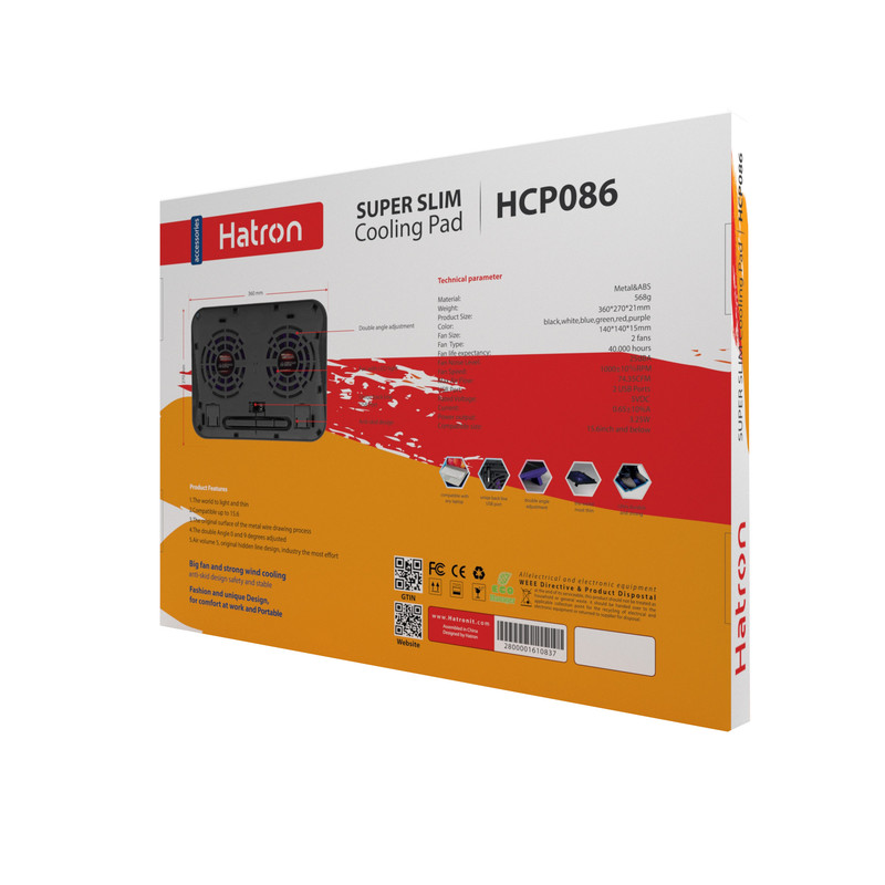 قیمت و خرید پایه خنک کننده لپ تاپ هترون مدل HCP086