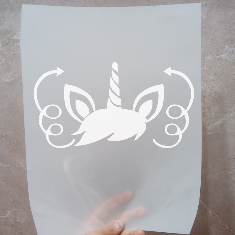 قیمت و خرید استیکر پارچه و لباس مدل dtf طرح یونیکورن کد H15.1 مجموعه 4 عددی