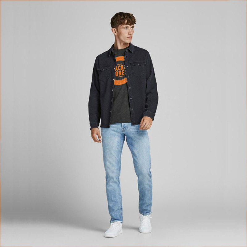 قیمت و خرید تی شرت آستین کوتاه مردانه جک اند جونز مدل Bro of Denim O
