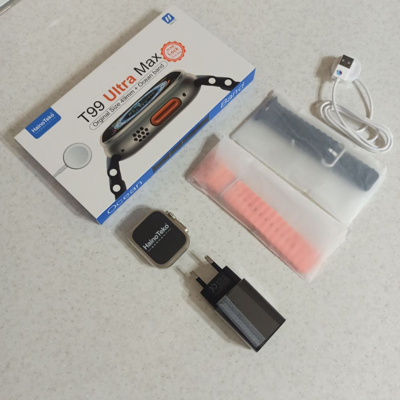 قیمت و خرید ساعت هوشمند هاینو تکو مدل T99 ULTRA MAX ADAPTER