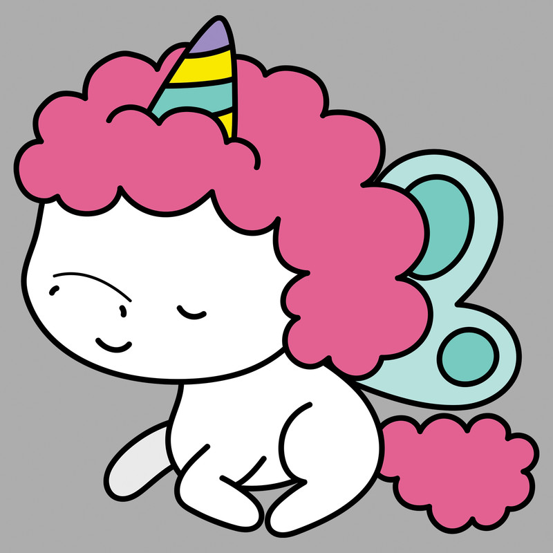 قیمت و خرید استیکر پارچه و لباس مدل dtf طرح یونیکورن کد H20.576 مجموعه 3 عددی