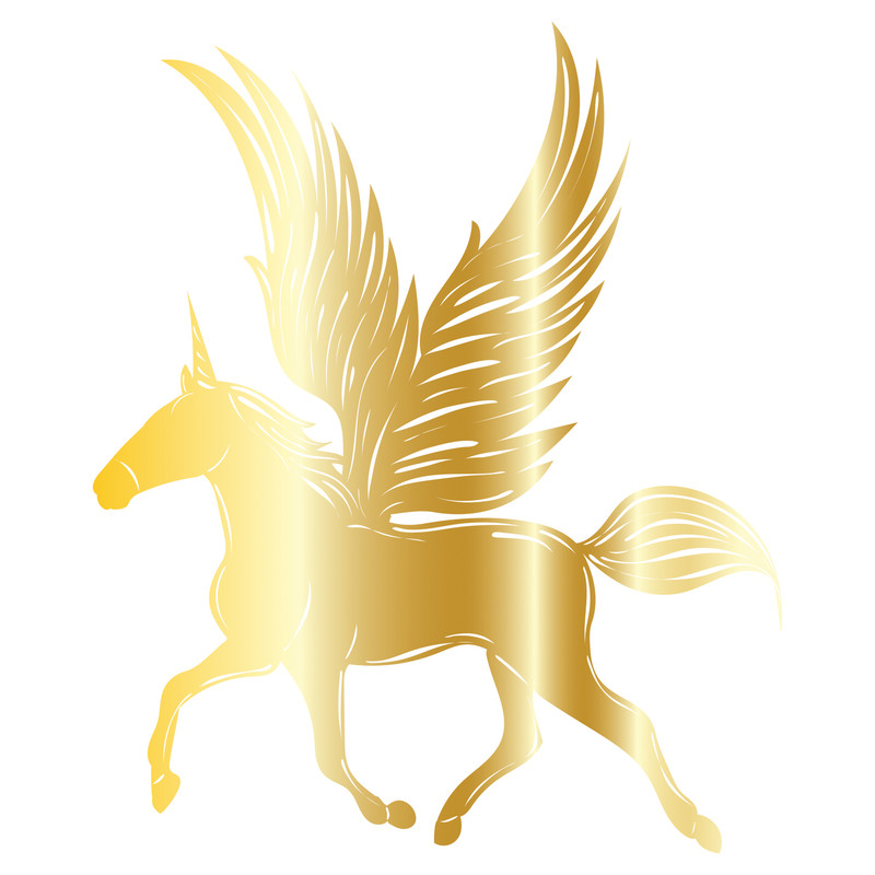 قیمت و خرید استیکر پارچه و لباس مدل dtf طرح یونیکورن کد H15.1128 مجموعه 4 عددی