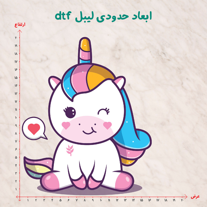 قیمت و خرید استیکر پارچه و لباس مدل dtf طرح یونیکورن کد H20.892 مجموعه 3 عددی