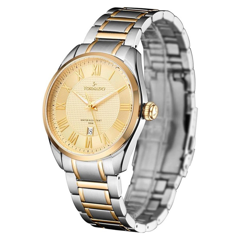 قیمت و خرید ساعت مچی عقربه‌ای مردانه تورنادو مدل T8007-TBTC