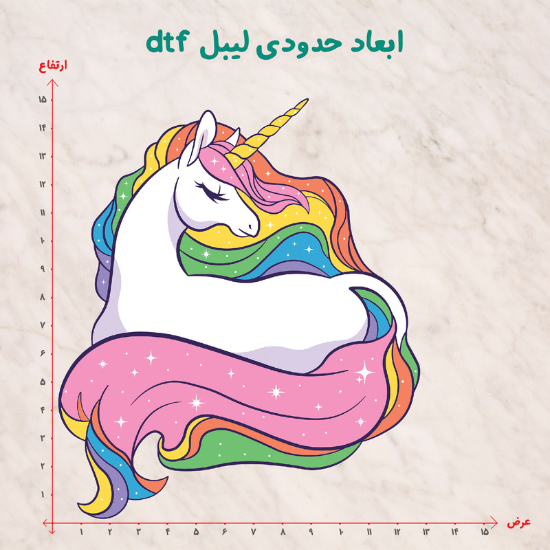 قیمت و خرید استیکر پارچه و لباس مدل dtf طرح یونیکورن کد H15.708 مجموعه 4 عددی