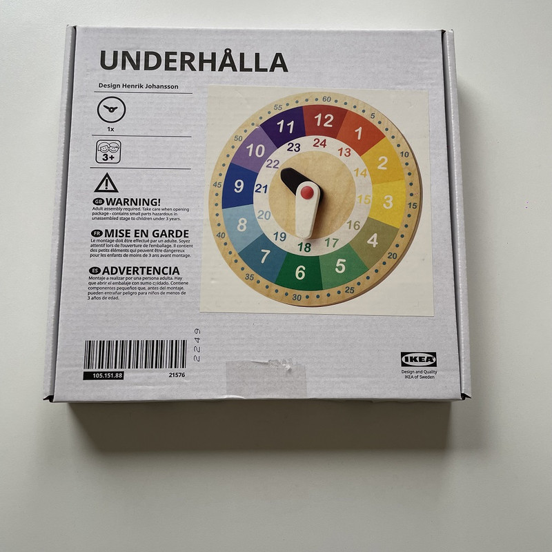 قیمت و خرید بازی آموزشی ساعت ایکیا مدل UNDERHALLA-NEW