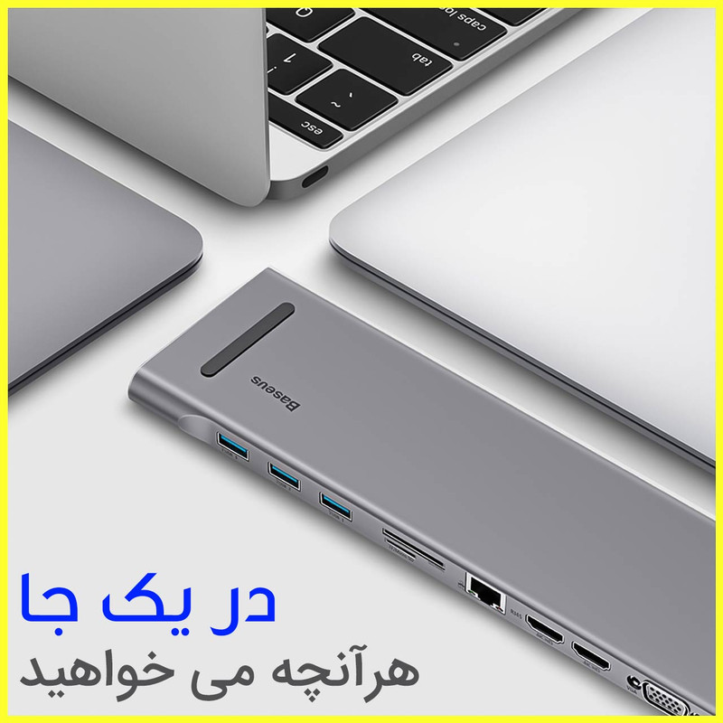 قیمت و خرید هاب11 پورت USB-C باسئوس مدل CATSX-G0G