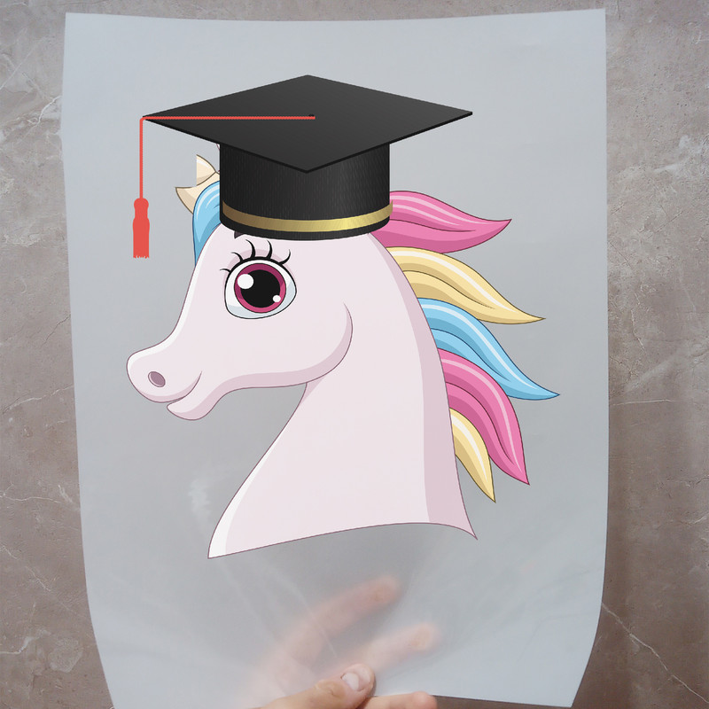 قیمت و خرید استیکر پارچه و لباس مدل dtf طرح یونیکورن کد H20.162 مجموعه 6 عددی