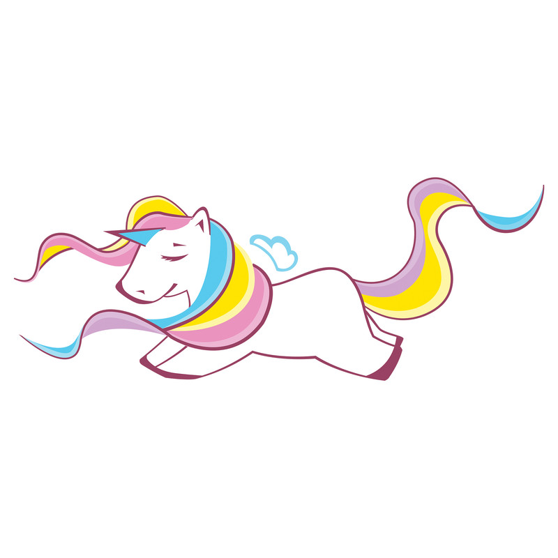 قیمت و خرید استیکر پارچه و لباس مدل dtf طرح یونیکورن کد H15.604 مجموعه 4 عددی