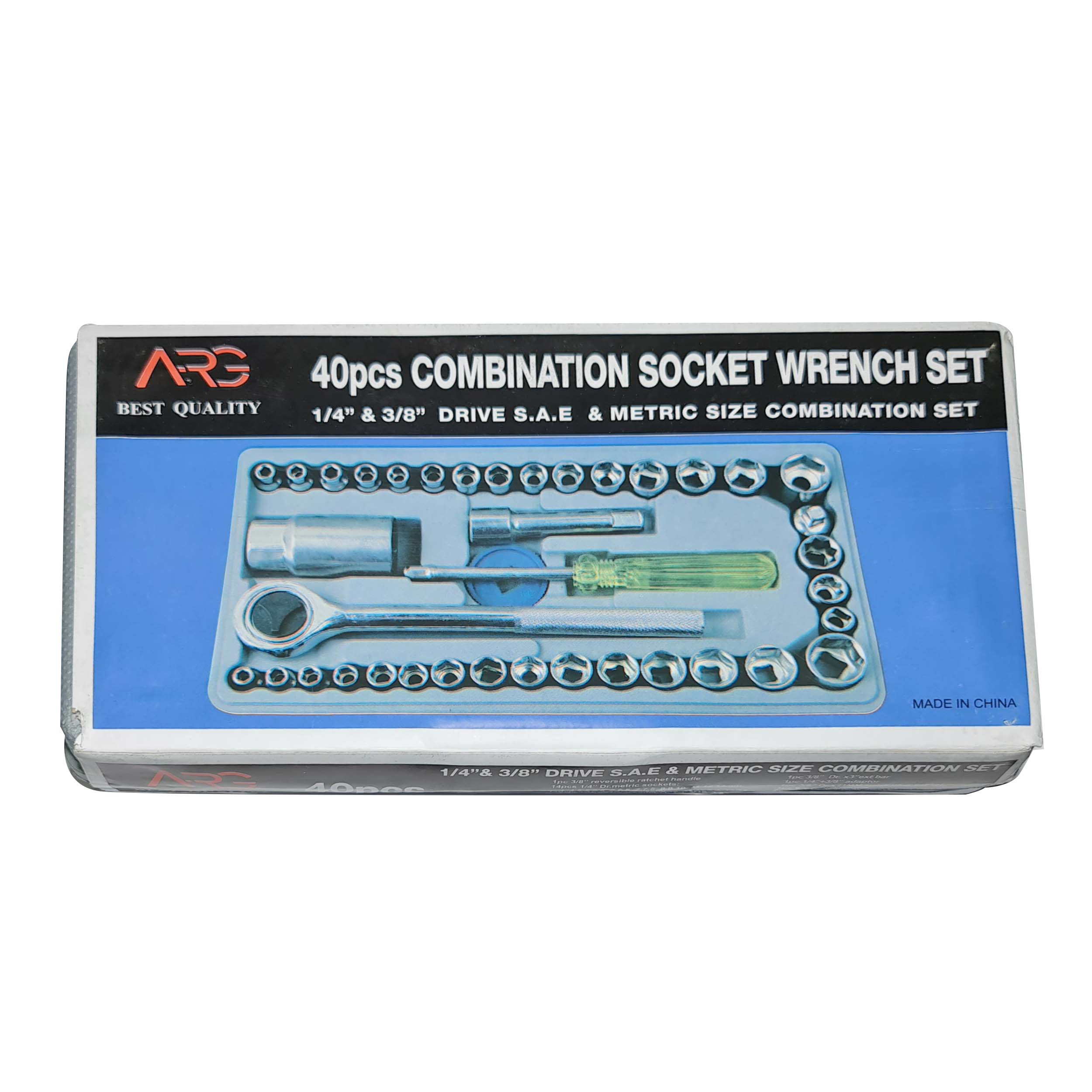 قیمت و مشخصات آچار بکس ارگ مدل AG-40 مجموعه 40 عددی - زیراکو