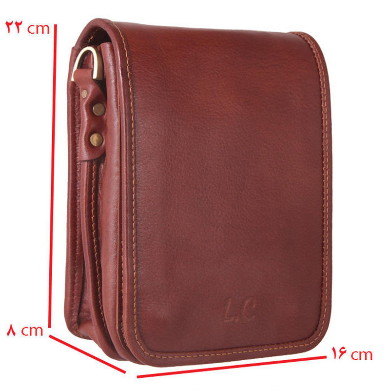 قیمت و خرید کیف رودوشی مردانه شهر چرم مدل 222111