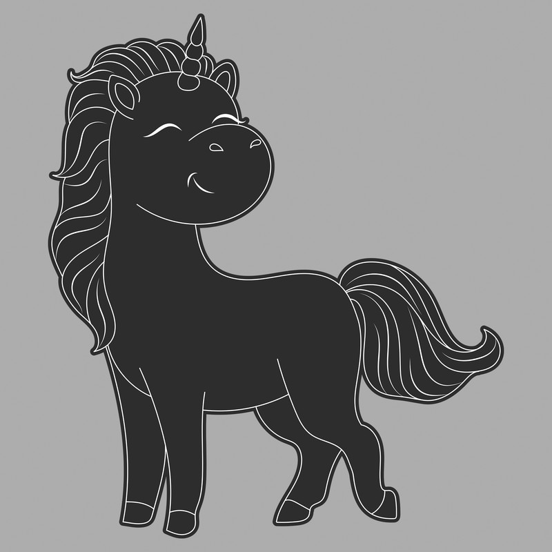 قیمت و خرید استیکر پارچه و لباس مدل dtf طرح یونیکورن کد H15.1200 مجموعه 4 عددی