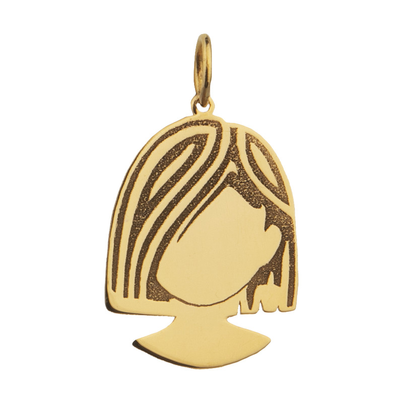 قیمت و خرید آویز گردنبند طلا 18 عیار زنانه مایا ماهک مدل MM1378 طرح گیسو