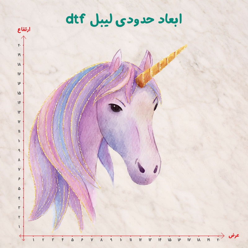 قیمت و خرید استیکر پارچه و لباس مدل dtf طرح یونیکورن کد H20.139 مجموعه 6 عددی