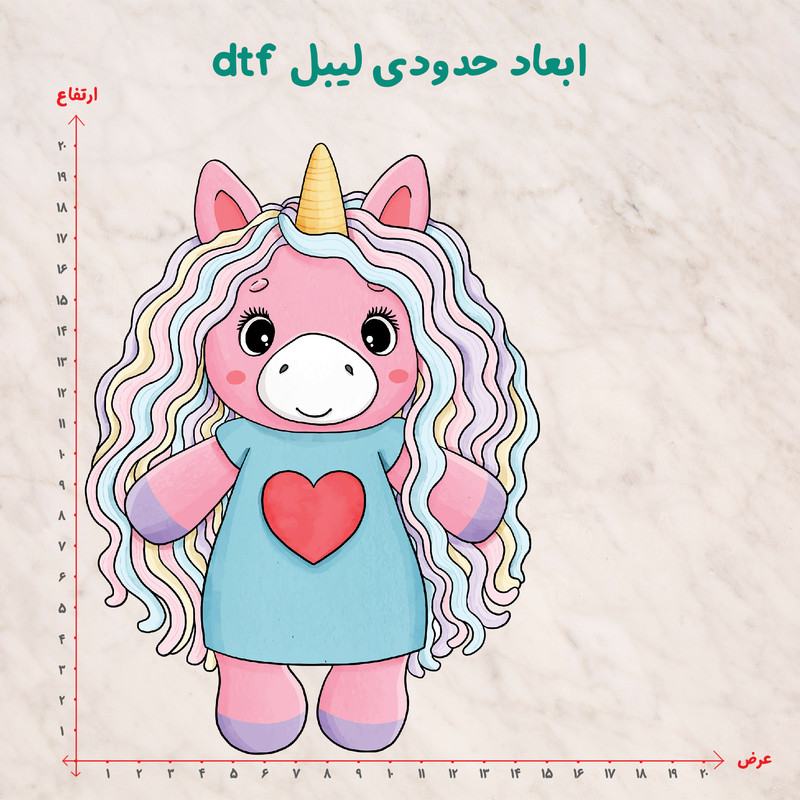 قیمت و خرید استیکر پارچه و لباس مدل dtf طرح یونیکورن کد H20.364 مجموعه 3 عددی