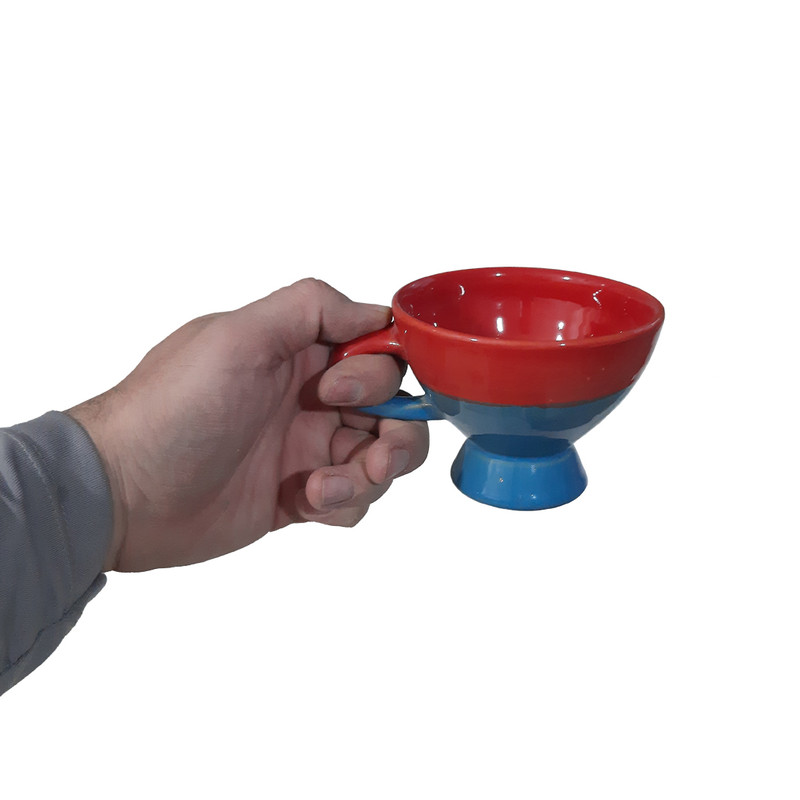 قیمت و خرید ست فنجان‌ و نعلبکی سفالی کد 2