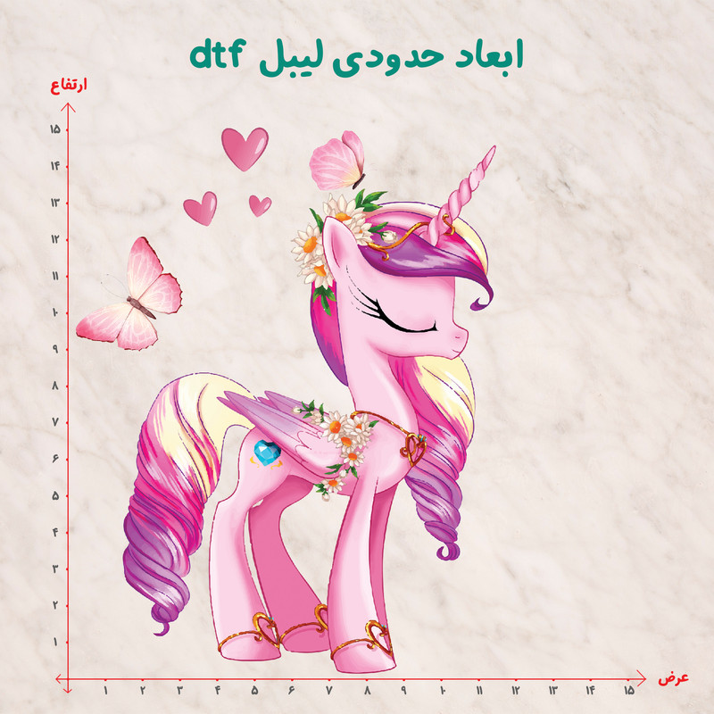 قیمت و خرید استیکر پارچه و لباس مدل dtf طرح یونیکورن کد H15.347 مجموعه 4 عددی