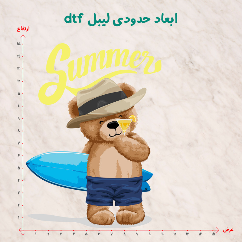 مشخصات، قیمت و خرید استیکر پارچه و لباس مدل dtf طرح تدی کد H15.80 مجموعه 24 عددی | دیجی‌کالا