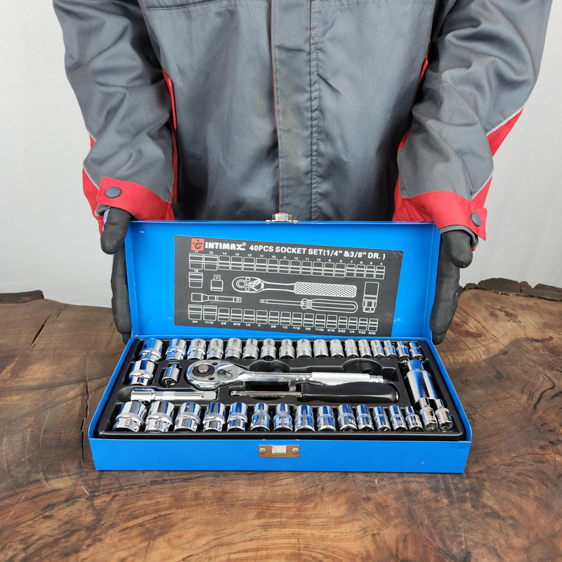 قیمت و خرید آچار بکس صنعتی اینتیمکث کد 100184مجموعه 40 عددی