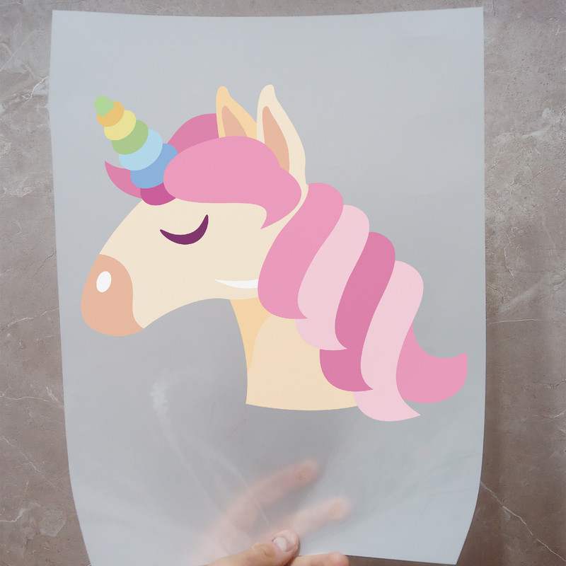 قیمت و خرید استیکر پارچه و لباس مدل dtf طرح یونیکورن کد H20.453 مجموعه 6 عددی