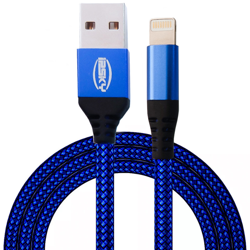 قیمت و خرید کابل تبدیل Usb به لایتنینگ آی پی اسکای مدل 002 طول 1 1 متر